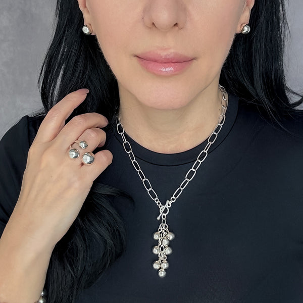 Handcrafted Sterling Silver Bolita Necklace - Reveka Rose