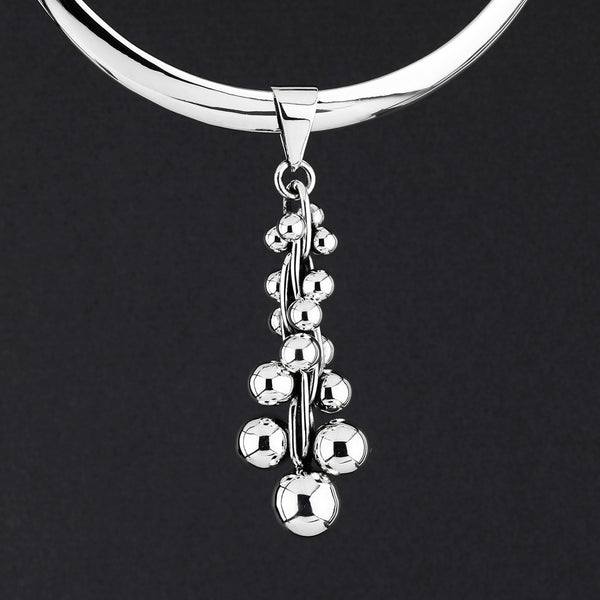 Bolita Cascade Mexican Silver Pendant - Reveka Rose